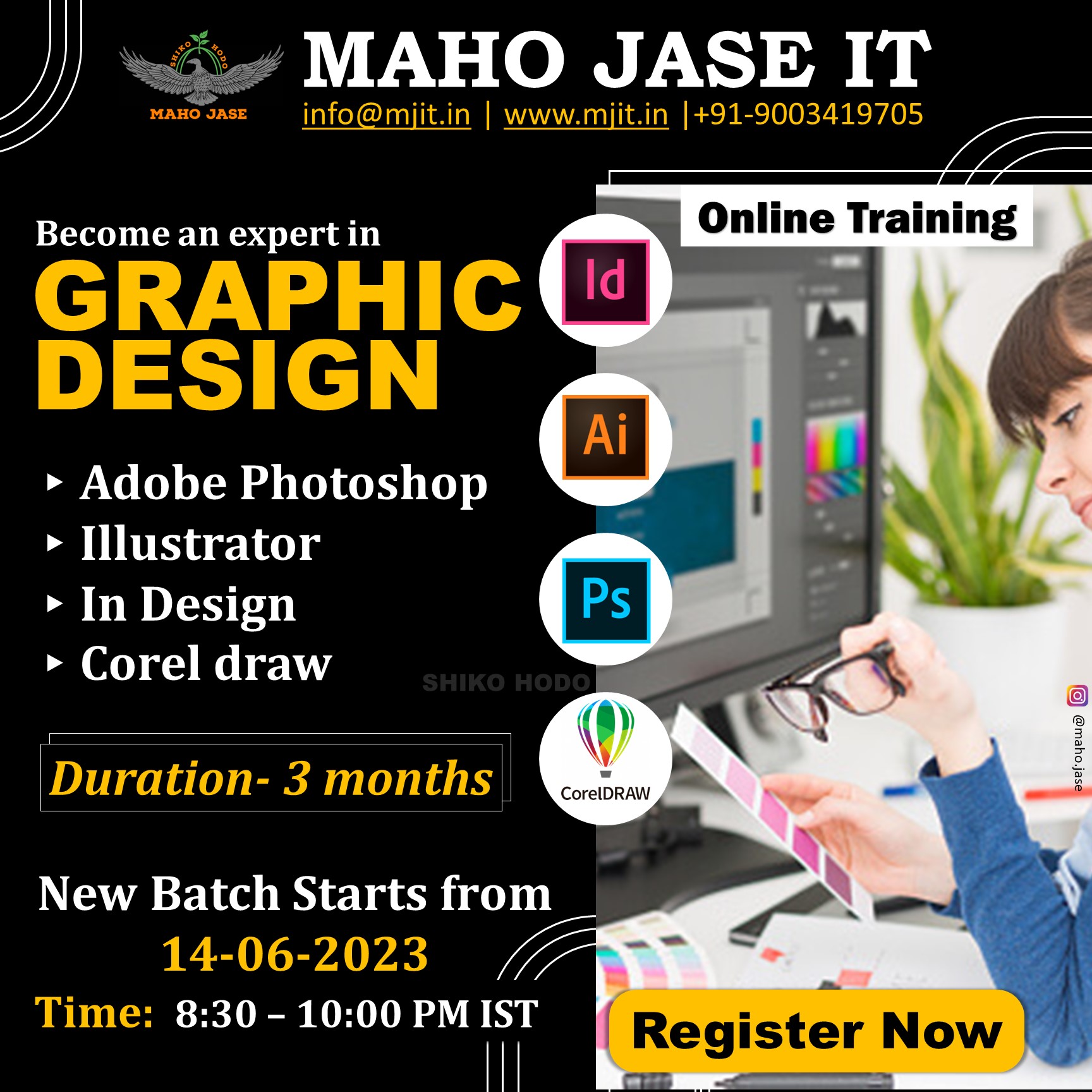 Graphic Design | Dev & IT Training | Chennai, Madurai, Online | MJIT