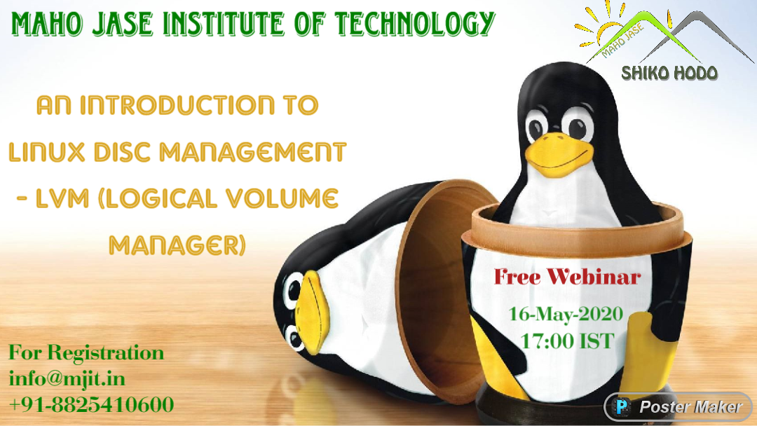 Free Webinar on Linux LVM | Dev & IT Training | Chennai, Madurai ...
